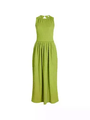 Proenza Schouler White Label Zoira Textured Maxi Dress - Green