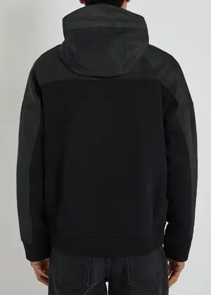 Givenchy Logo Embroidered Cotton And Shell Hooded Windbreaker Jacket