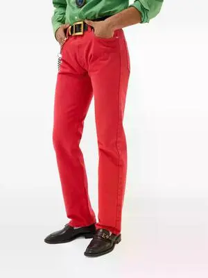 Versace Straight Leg Jeans - Red