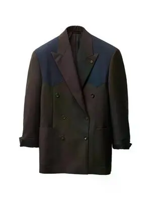 Versace Wool-mohair Blend Blazer - Brown