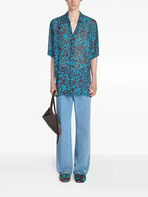 Dries Van Noten Floral-print Short-sleeve Shirt