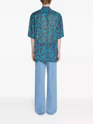 Dries Van Noten Floral-print Short-sleeve Shirt