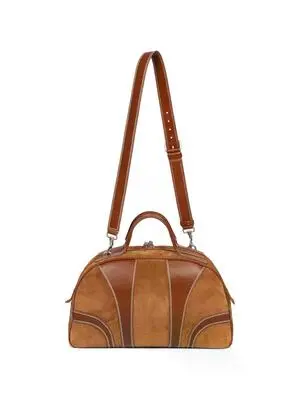Dries Van Noten Suede Duffle Bag - Neutrals