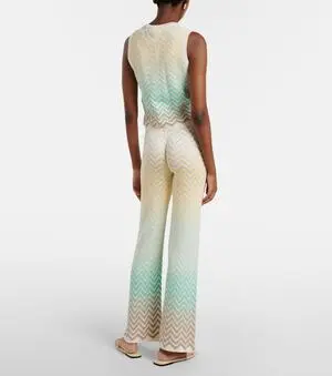 Missoni Zigzag Cotton-blend Flared Trousers