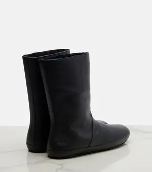 THE ROW Toni Shearling-lined Leather Ankle Boots