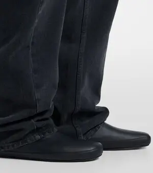 THE ROW Toni Shearling-lined Leather Ankle Boots