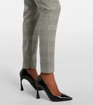 Balmain Prince Of Wales Wool-blend Slim Fit Pants