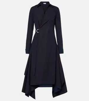 Loewe Draped Cotton Wrap Dress