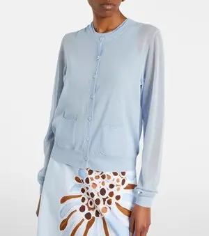 Dorothee Schumacher Semi-sheer Cotton-blend Cardigan