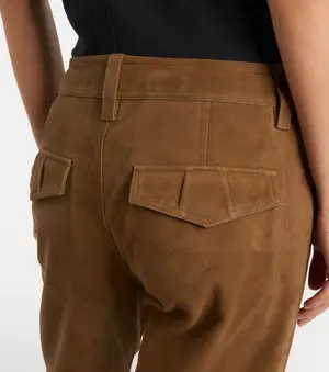 Isabel Marant Étoile Suede Straight-leg Trousers