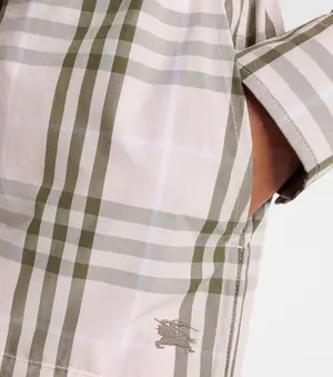 Burberry Check Cotton Shorts