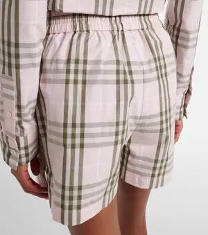 Burberry Check Cotton Shorts