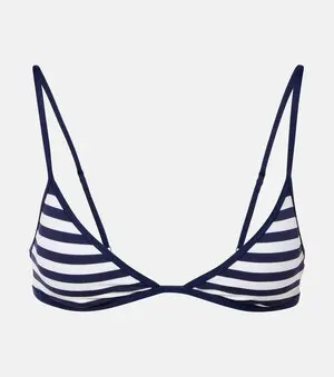Polo Ralph Lauren Striped Bikini Top - Blue