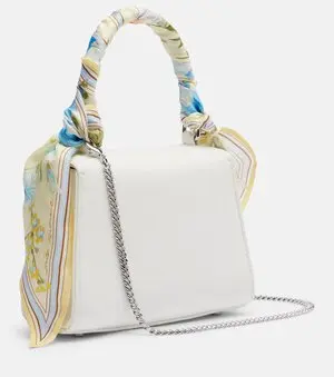 SELF-PORTRAIT Bow Embroidered Top-handle Bag