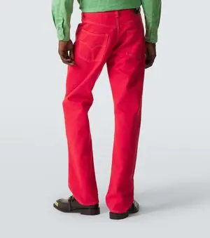 Versace Cotton Straight Leg Jeans