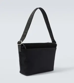 Loewe Medium Canvas And Suede Messenger Bag
