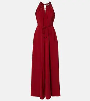 Max Mara Alamaro Halterneck Jumpsuit - Red
