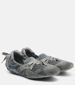 Acne Studios Suede Lace-up Sneakers - Grey