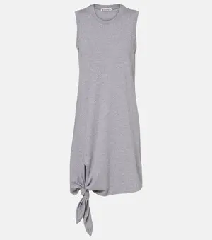 JW Anderson Cotton Jersey Mini Dress - Grey