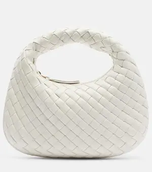 Bottega Veneta Leather Top-Handle Bag White