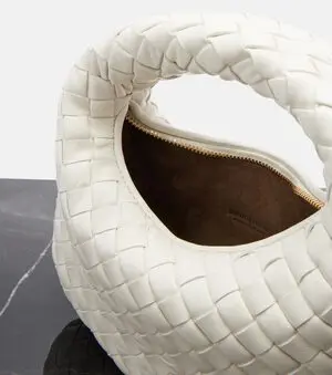 Bottega Veneta Veneta Baby Leather Top-handle Bag - White
