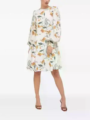 IVY OAK Floral Print Tiered Dress - Neutrals