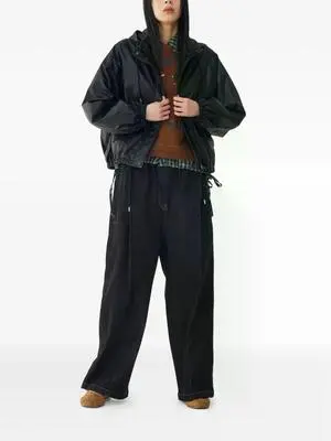 STUDIO TOMBOY Hooded Faux Leather Jacket