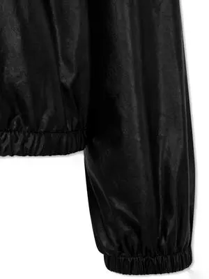 STUDIO TOMBOY Hooded Faux Leather Jacket