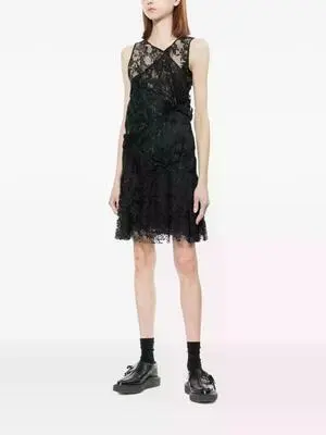 Junya Watanabe Lace V-neck Dress