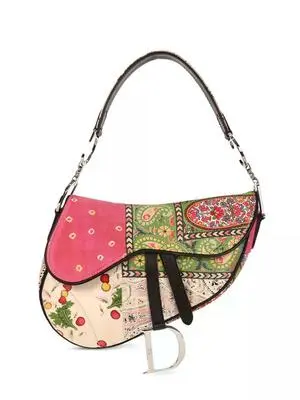 Dior 2003 Saddle Patchwork Shoulder Bag