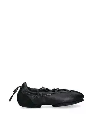 Polo Ralph Lauren Lace-up Ballet Flats - Black