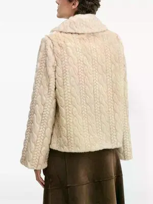 GAUDI Textured Cable-knit Button-up Jacket