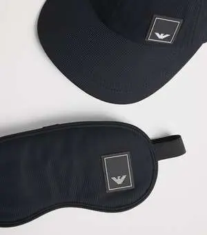 Emporio Armani 2-in-1 Baseball Cap And Eye Mask Set