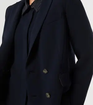 Marina Rinaldi Cady Double-breasted Blazer