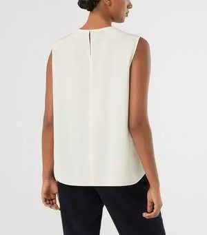 Marina Rinaldi Sleeveless Silk Blouse