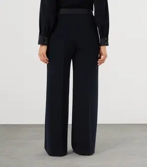 Marina Rinaldi Cady Wide-leg Trousers