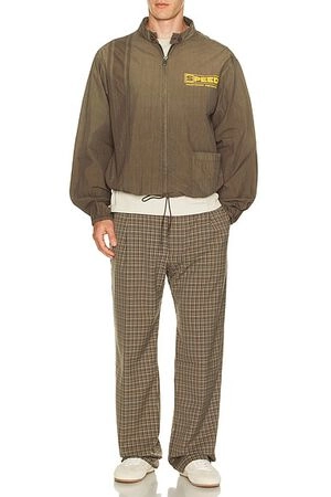 MAISON MARGIELA Sports Jacket With Graphic Detail - Walnut