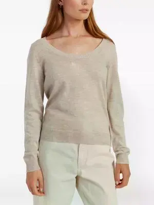 Chinti & Parker Scoop Neck Fine Knit Sweater