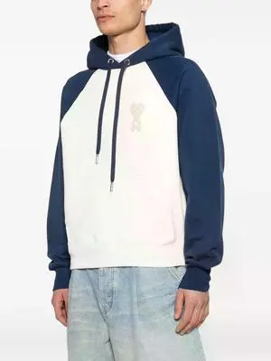 AMI Paris Heart Logo Hooded Sweatshirt