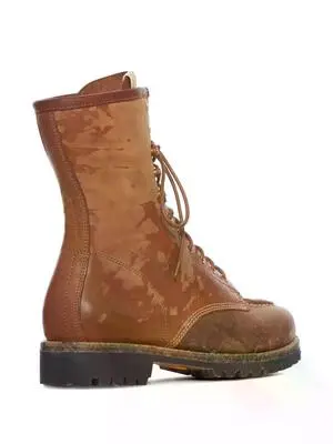 Visvim Leather Lace-up Boots - Brown