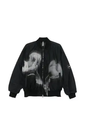 Adidas By Stella McCartney Floral Print Bomber Jacket
