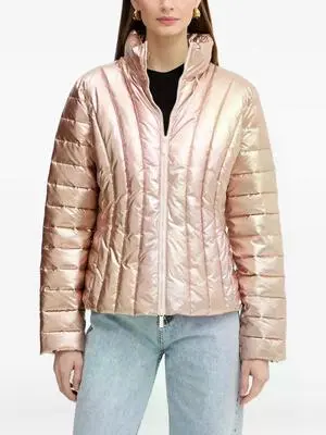 Armani Exchange Quilted Funnel Neck Zip-up Jacket