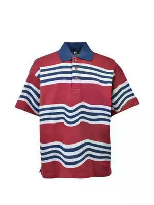NAPA BY MARTINE ROSE Ego Ss Striped Polo Shirt - Red
