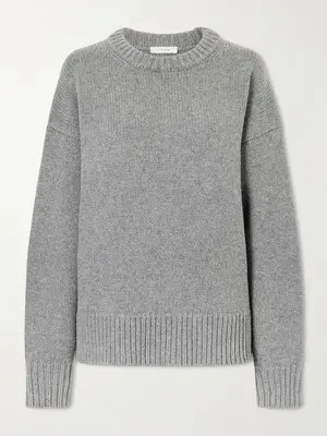 THE ROW Ophelia Oversized Wool And Cashmere-blend Sweater - Gray