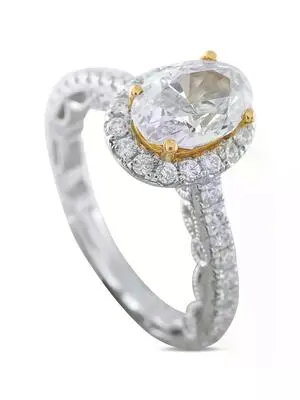 LB EXCLUSIVE 18k White Gold Diamond Ring - Silver