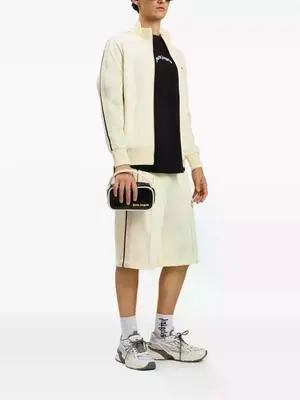 Palm Angels Logo Stripes Sweatshirt Neutrals