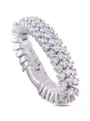 LB EXCLUSIVE 18k White Gold Diamond Ring - Silver