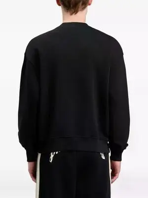 Palm Angels Textured Bear Graphic Sweatshirt