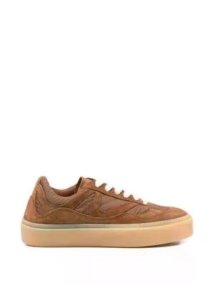 Inuikii Suede Panelled Lace-up Sneakers - Brown