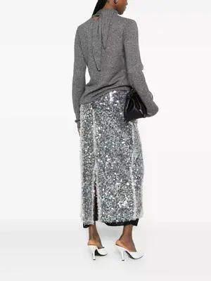 VIKTORIA CHAN Turtleneck Sweater With Tie Detail